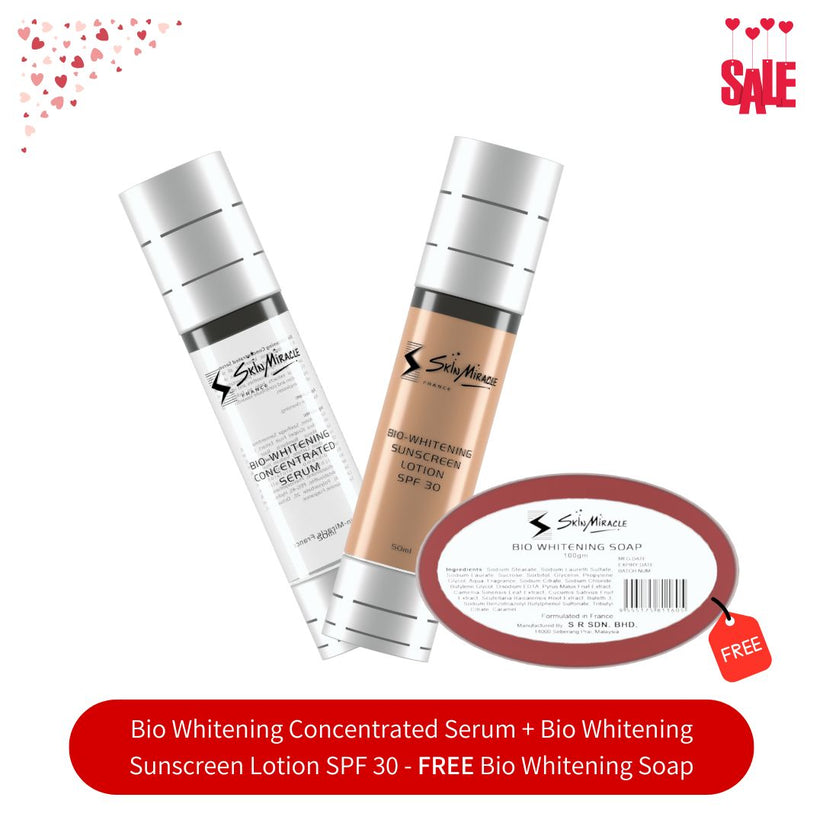 Bio Whitening Concentrated Serum + Bio Whitening Sunscreen Lotion SPF ...